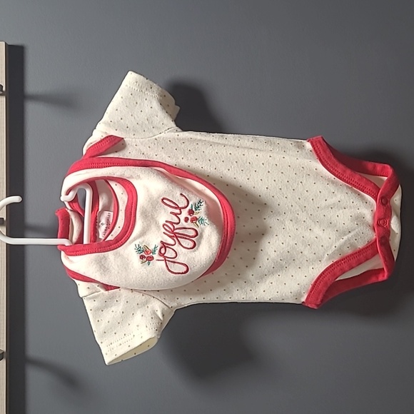 Laura Ashley | Matching Sets | Laura Ashley Holiday Onesie Bib Set ...